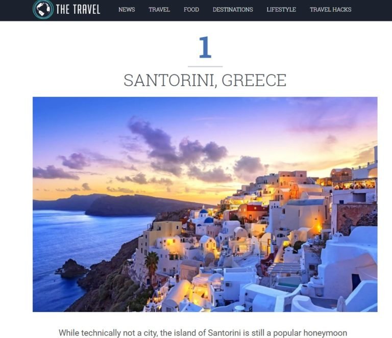 ΡΟΜΑΝΤΙΣΜΟΣ ΣΤΟΝ ΚΟΣΜΟ; 9 ΠΑΣΙΓΝΩΣΤΕΣ ΠΟΛΕΙΣ ΚΑΙ Η ΣΑΝΤΟΡΙΝΗ – Santonews